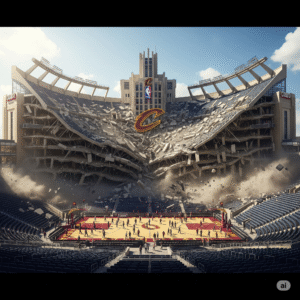 DISASTER STRIKES: Cleveland Cavaliers Stadium Collapses,