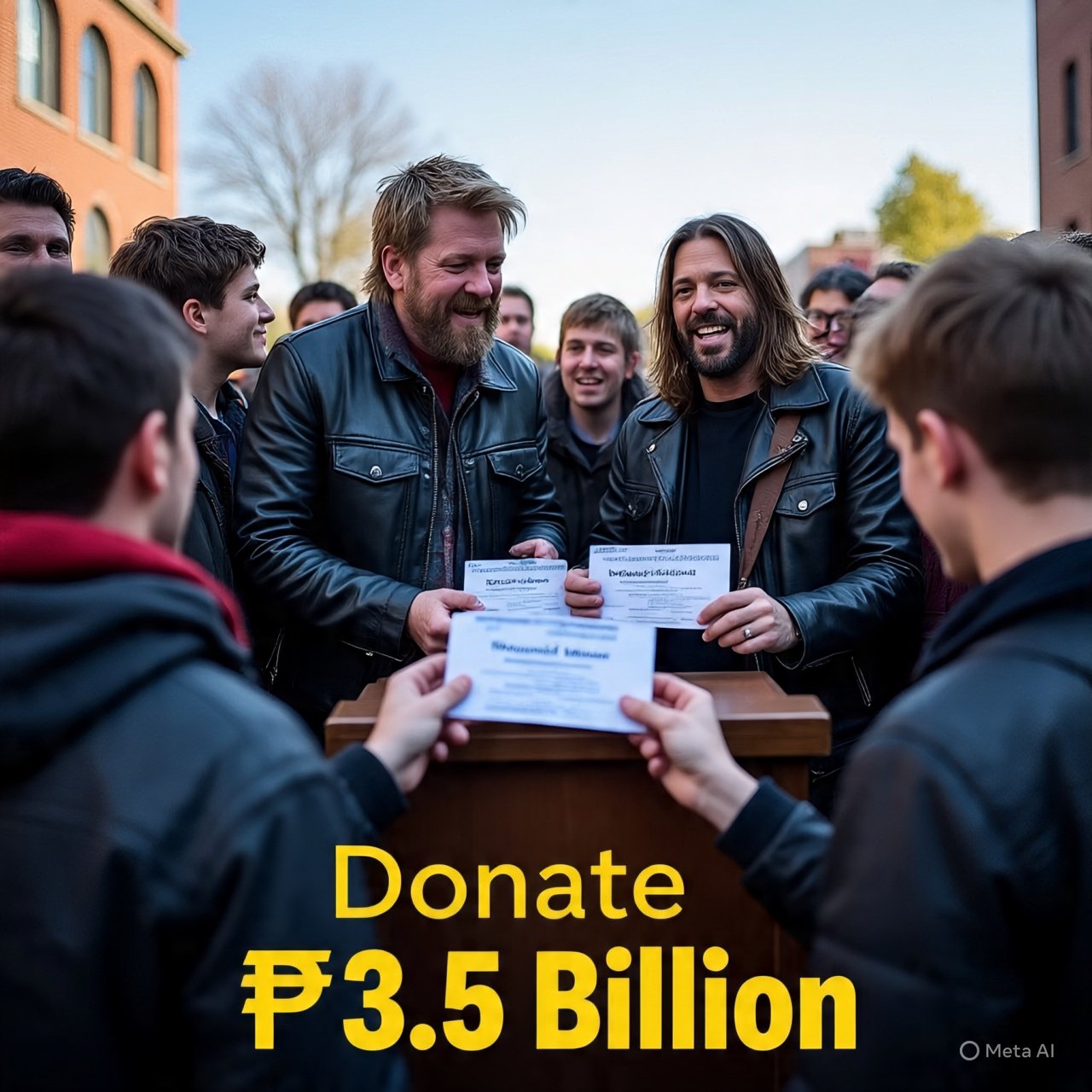 $3.5 billion is donated by Foo fighters to help homeless youth.